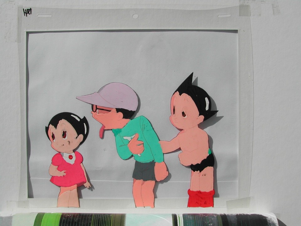 ORIGINAL ASTRO BOY ANIMATION PRODUCTION CEL WITH DRAWING | eBay
