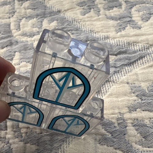 Lego Duplo TRANSLUCENT CLEAR STAINED GLASS SNOWFLAKE WINDOW Frozen ...