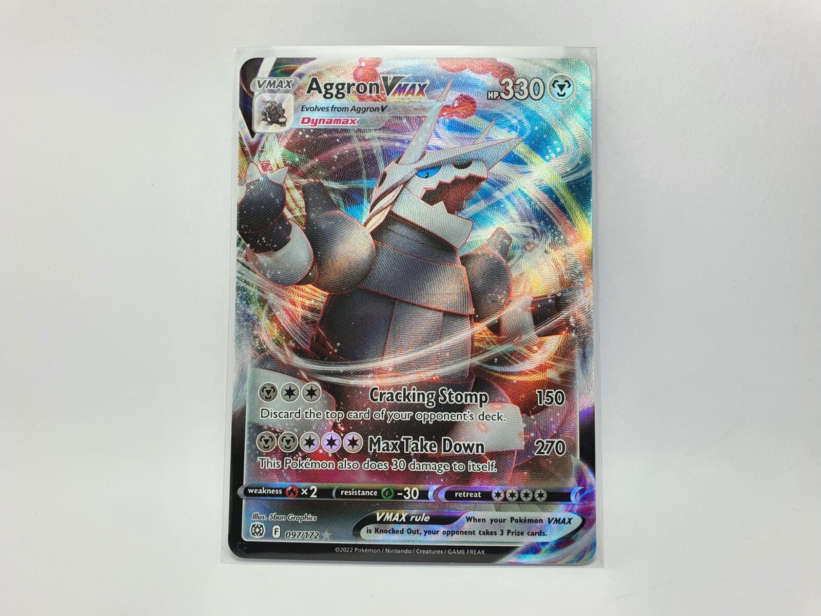 Aggron VMAX 097/172 Ultra Rare MT-NM English Pokemon Brilliant Stars | eBay