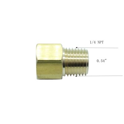 UNF 7/16-20 ORB-04 Female to 1/4” NPT Male Pipe Fitting Gauge Adapter ...
