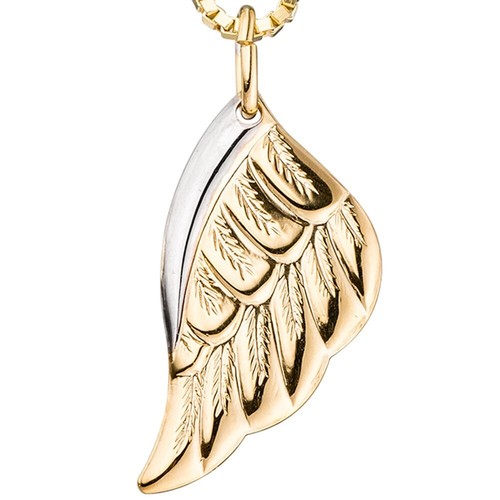 Ciondolo Ali Ali Degli Angeli In Oro Giallo 333 Rutenato Gioielli Per ...