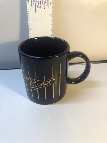 George Strait Blue and Gold County Souvenir Coffee Mug Cup | eBay