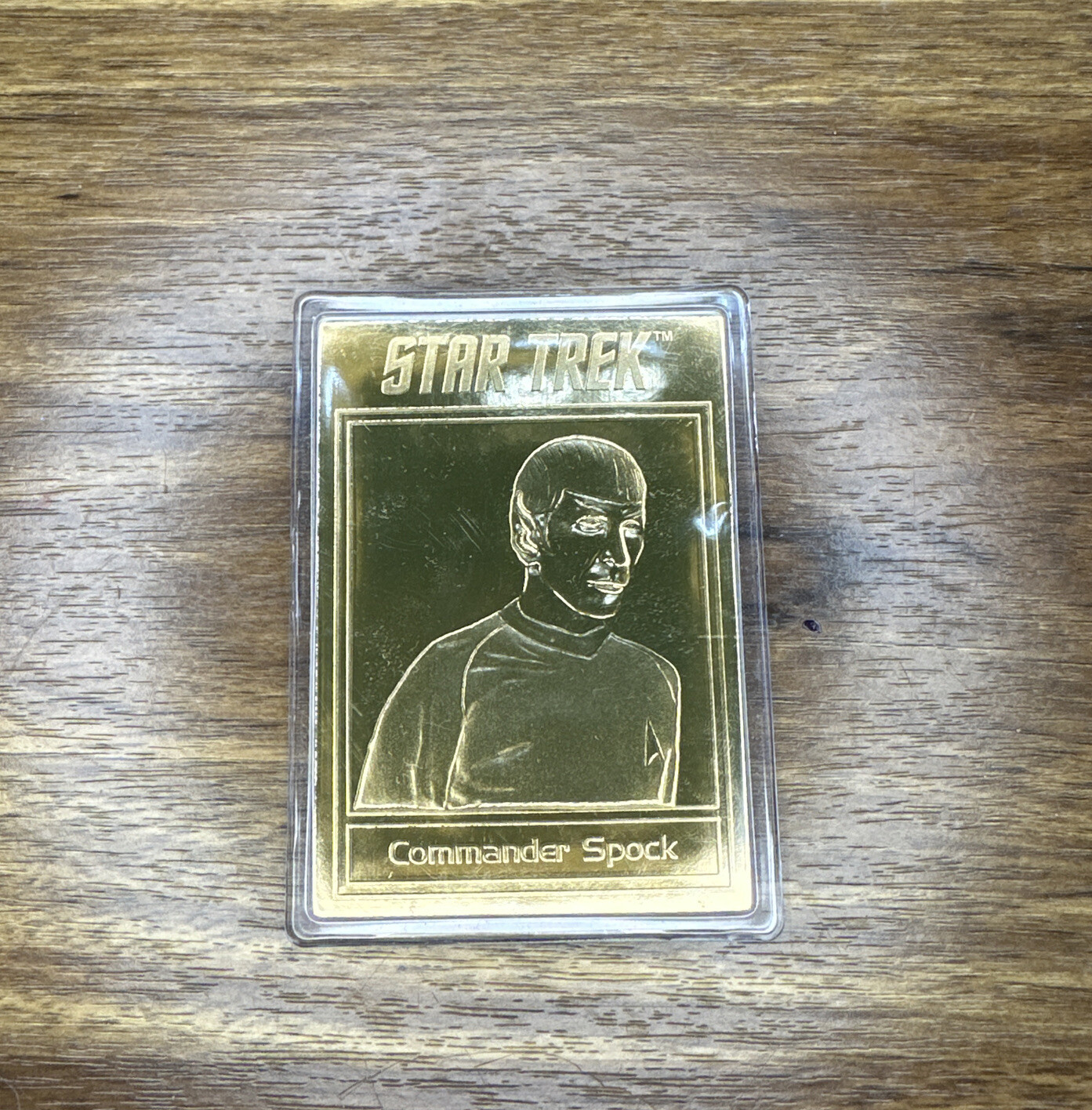 Commander Spock Star Trek Gold Foil Card 22kt Danbury Mint | eBay