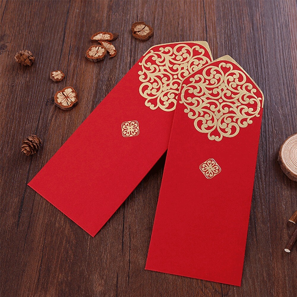 10Pcs Gold Stamping Red Pocket Red Red Gift Envelope Red Envelope ...
