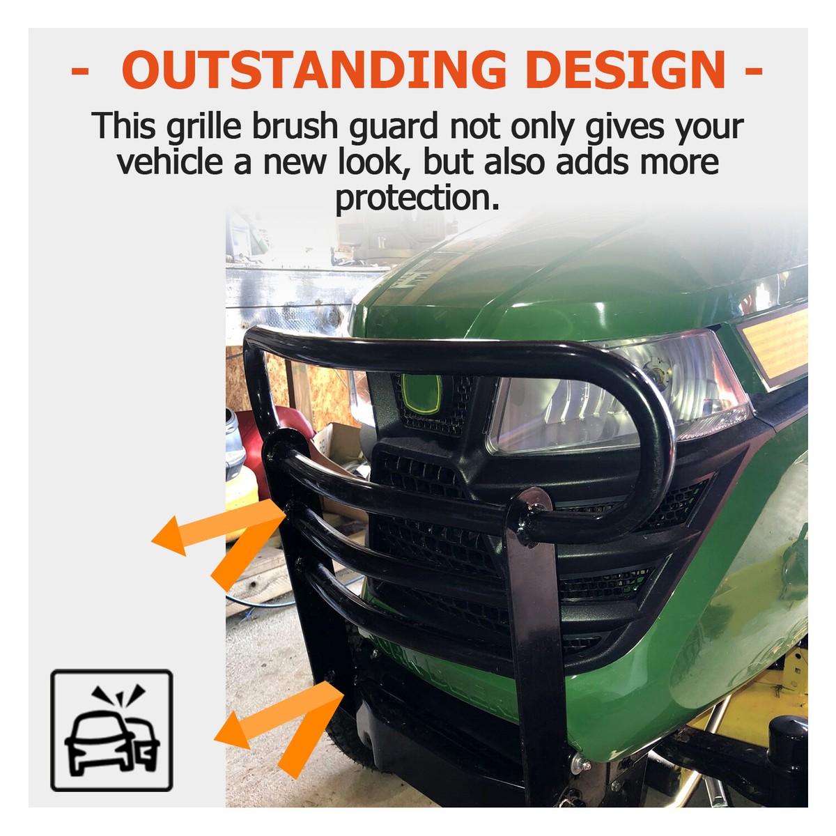 Lyjd-029s Brush Guard Front Bumper Brush Guard Kit For John Deere X300 ...