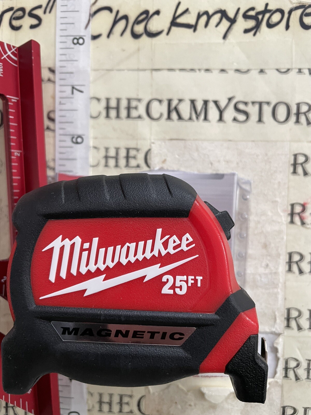 New Milwaukee 7'' Rafter Square & 25Ft Magnetic Compact Measuring Tape ...
