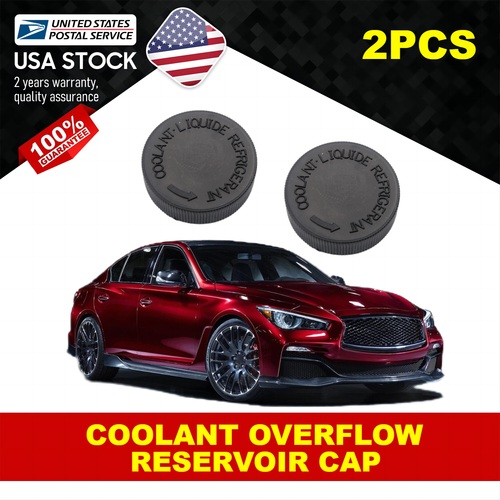 2X Black Coolant Overflow Reservoir Cap 2171279900 for Nissan Murano ...