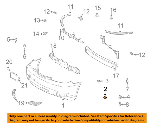 TOYOTA 9008446020 Genuine OEM Bumper Cover Clip for sale online | eBay
