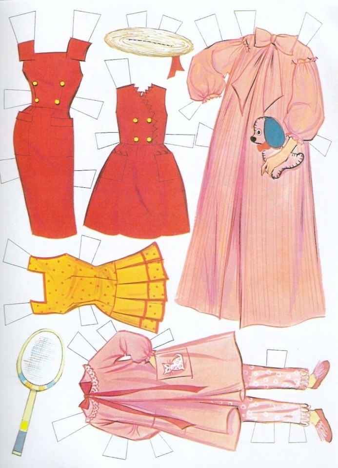 VINTAGE UNCUT 1964 BARBIE & SKIPPER PAPER DOLLS~#1 REPRODUCTION ...