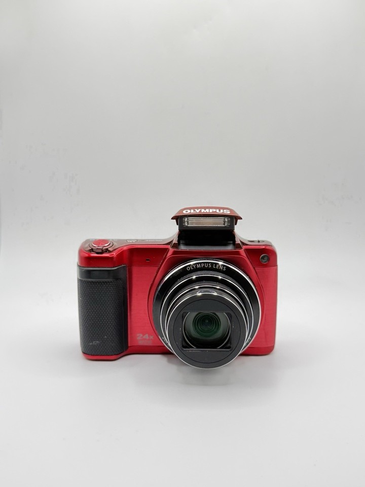 Olympus Stylus SZ-15 16MP Digital Camera Red W Battery — TESTED AND ...
