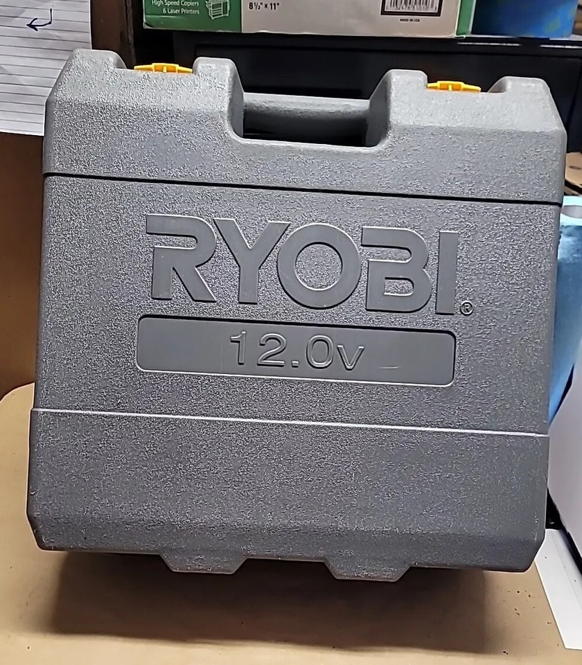 Hard Plastic Case For A Ryobi 12V 3/8" Cordless Drill/Driver - Case ...