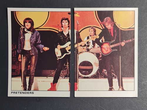 1980 PANINI ROCK & POP COLLECTION THE PRETENDERS CARDS No 89 & 90 ...