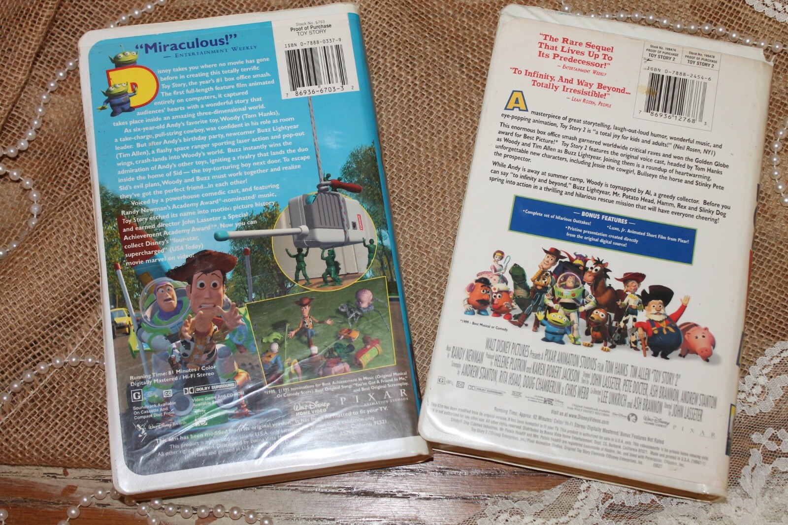 Toy Story & Toy Story 2 VHS Tapes | eBay