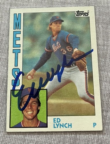 1984 Topps Ed Lynch #293 Auto Autograph Signed New York Mets | eBay