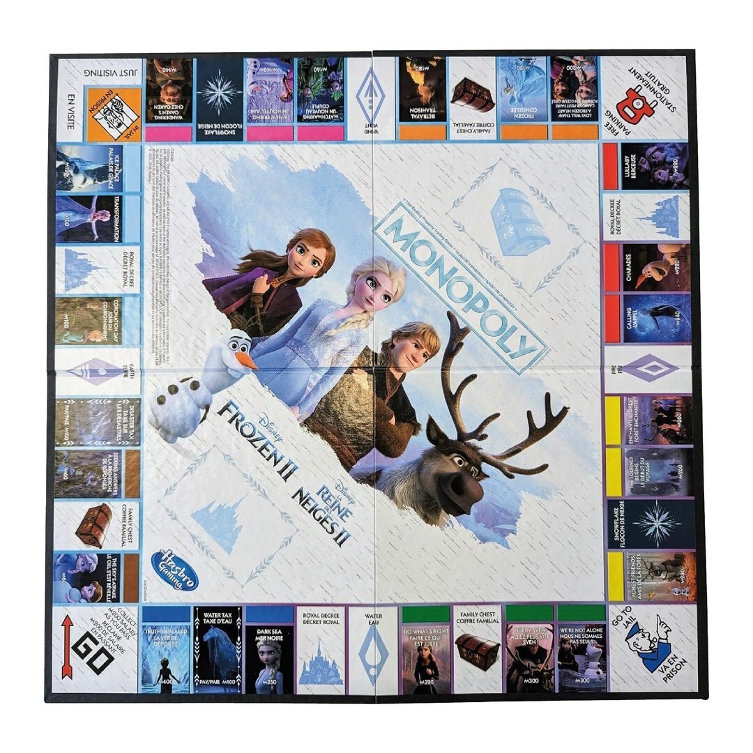 Hasbro Monopoly Frozen 2 Board Game CE5066 FRENCH AND ENGLISH Bilingual ...