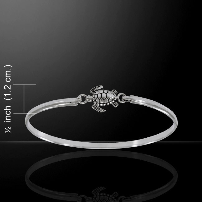 Turtle .925 Sterling Silver Spring Lock Bracelet by Peter Stone Fine ...