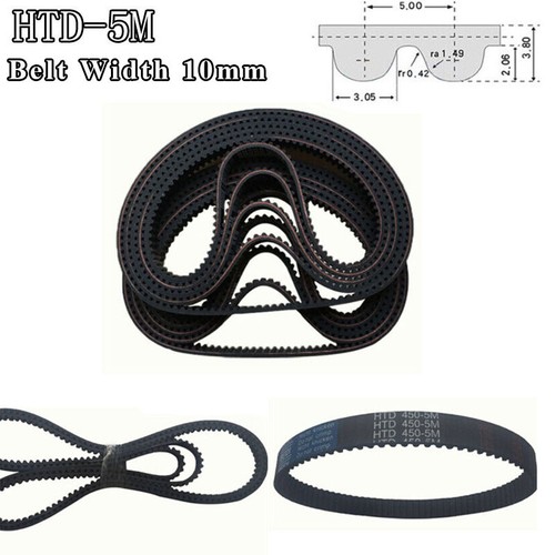 HTD-5M Pitch 5mm Timing Pulley Belts Close Loop Rubber Timing Belt ...
