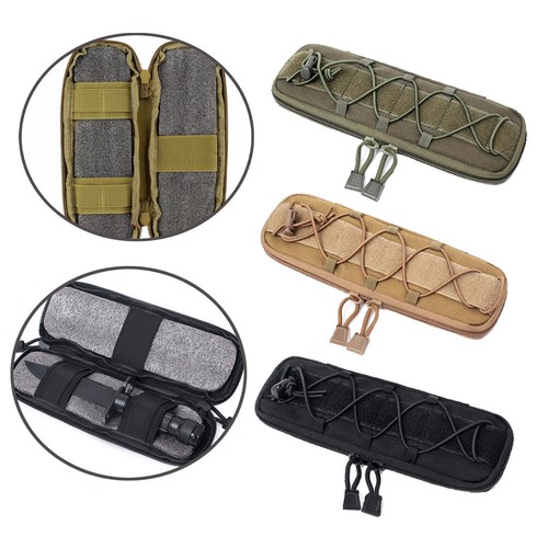 Tactical Molle Knife Bag Flashlight Storage Holder Pouch Nylon EDC Bag ...