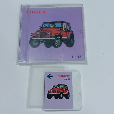 Singer Embroidery Card Quantum XL100 150 1000 #18 Jeep, Vehicles ...