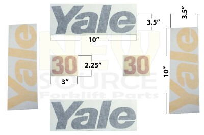 YALE FORKLIFT DETAILER DECAL STICKER 30 SERIES VISUAL UPGRADE KIT | eBay