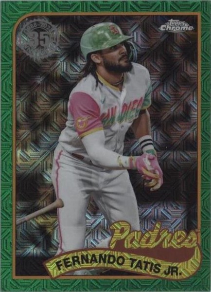 2024 Topps Series 1 - 1989 Topps Chrome Silver Pack Green Refractor # ...