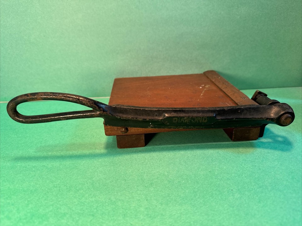 Small Antique Diamond Paper Cutter Patent Jan 1895 Milton Bradley ...