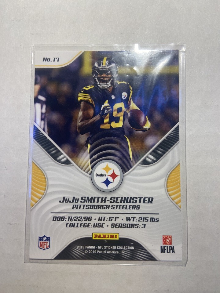 Juju Smith Schuster 2019 Panini NFL Sticker Collection No. 17 | eBay
