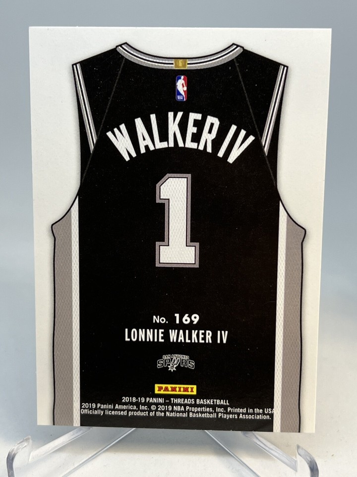 2018-19 Panini Threads Rookies Icon Jersey Lonnie Walker IV #169 Rookie ...