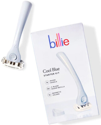 Billie Women's Razor Handle with Magnetic Holder & 2 Blade Refills in ...