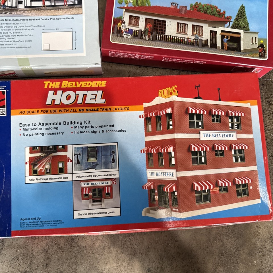 Lot Of 14 Faller Atlas Pola Model Town Homes Building Kits Huge Rare ...