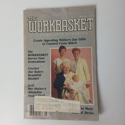 The Workbasket Magazine May 1987 Crochet our Baby's Beautiful Blanket ...
