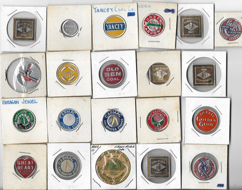 21 Assorted Coal Mine Scatter Tags | eBay