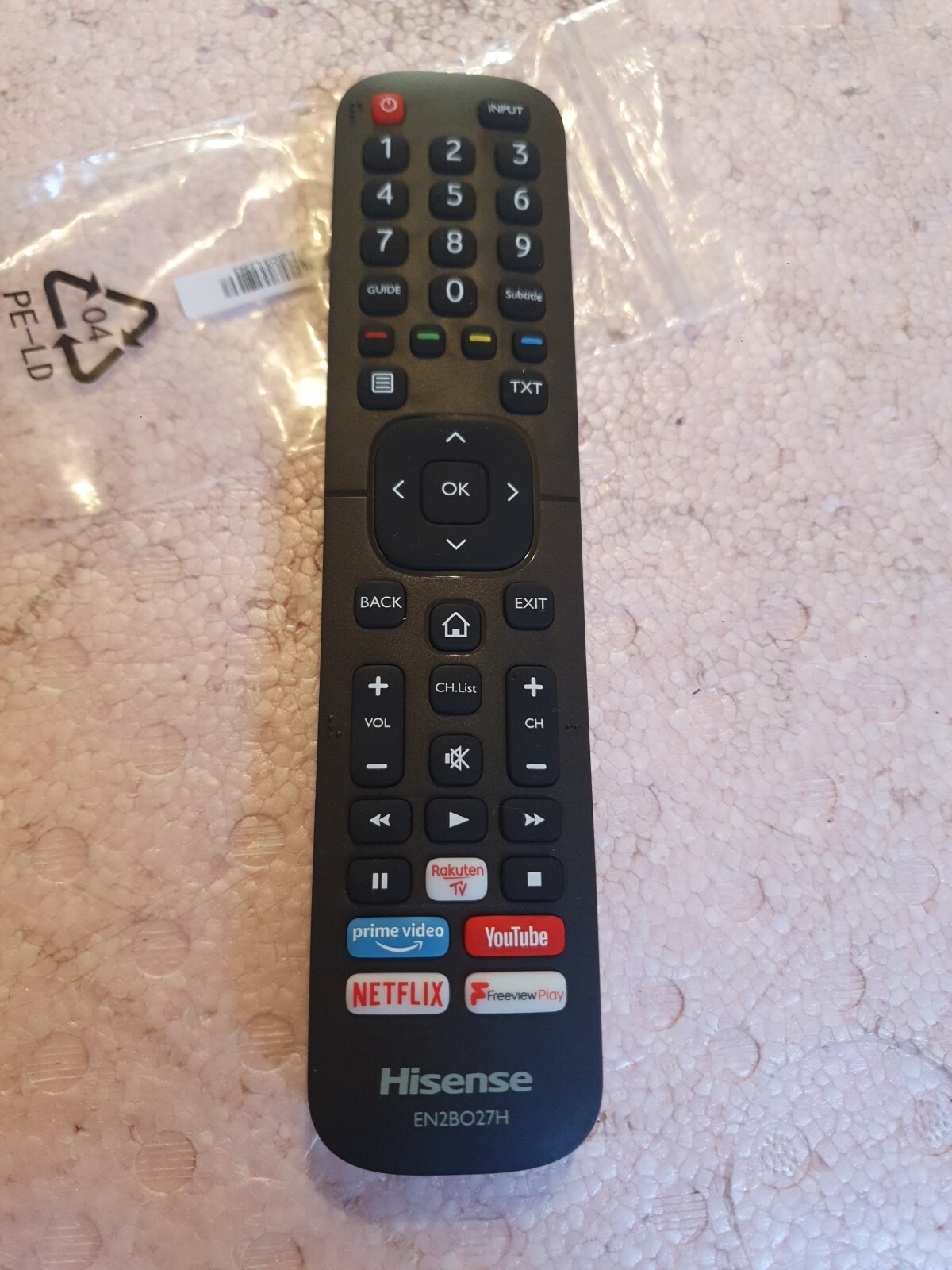 Original Hisense EN2BO27H Télécommande pour Smart TV Netflix Youtube ...