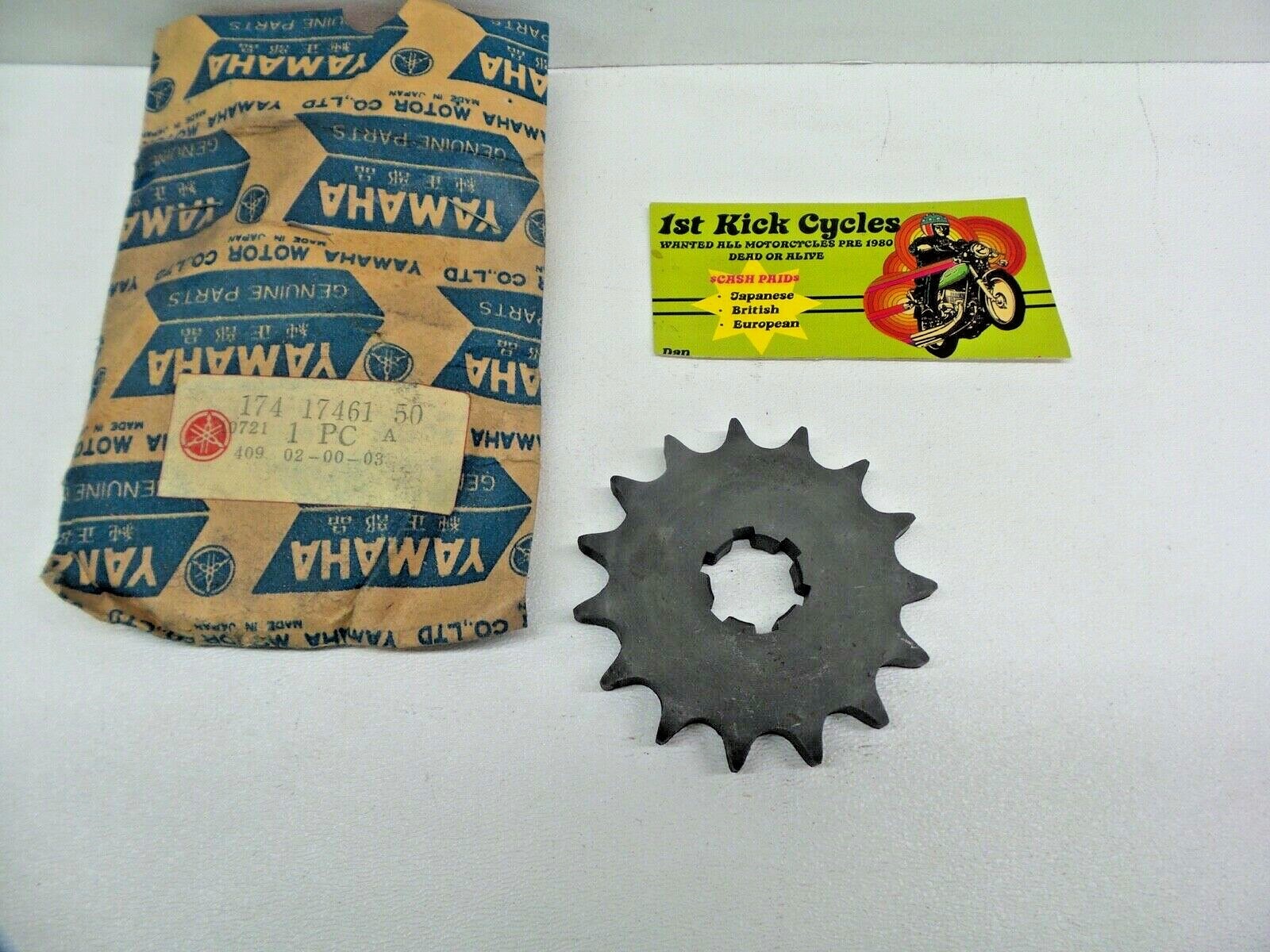 NOS YAMAHA DRIVE SPROCKET 15T YZ125 YAS1C MX175 TY250 RD200 174-17461 ...