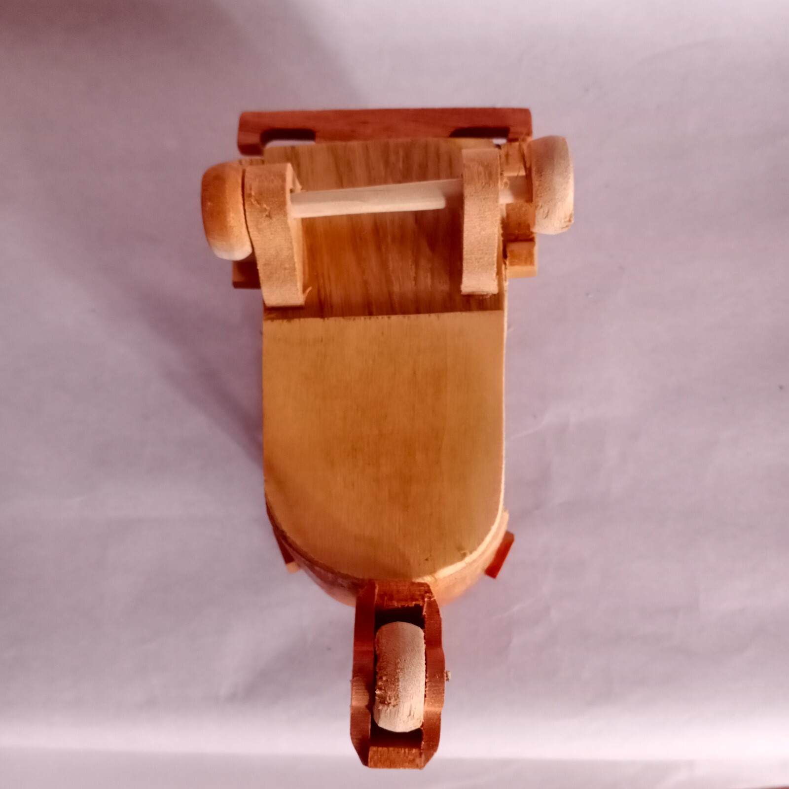 Organic Wooden Three Wheel Toy Rickshaw HandCraft Travel Home Table ...