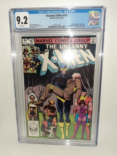 Marvel Uncanny X-Men #167 Cgc 9.2 White Pages Claremont 1983 FREE ...