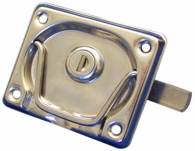 Locking Flush Latch - Stainless Steel, Offset Cam Bar | eBay