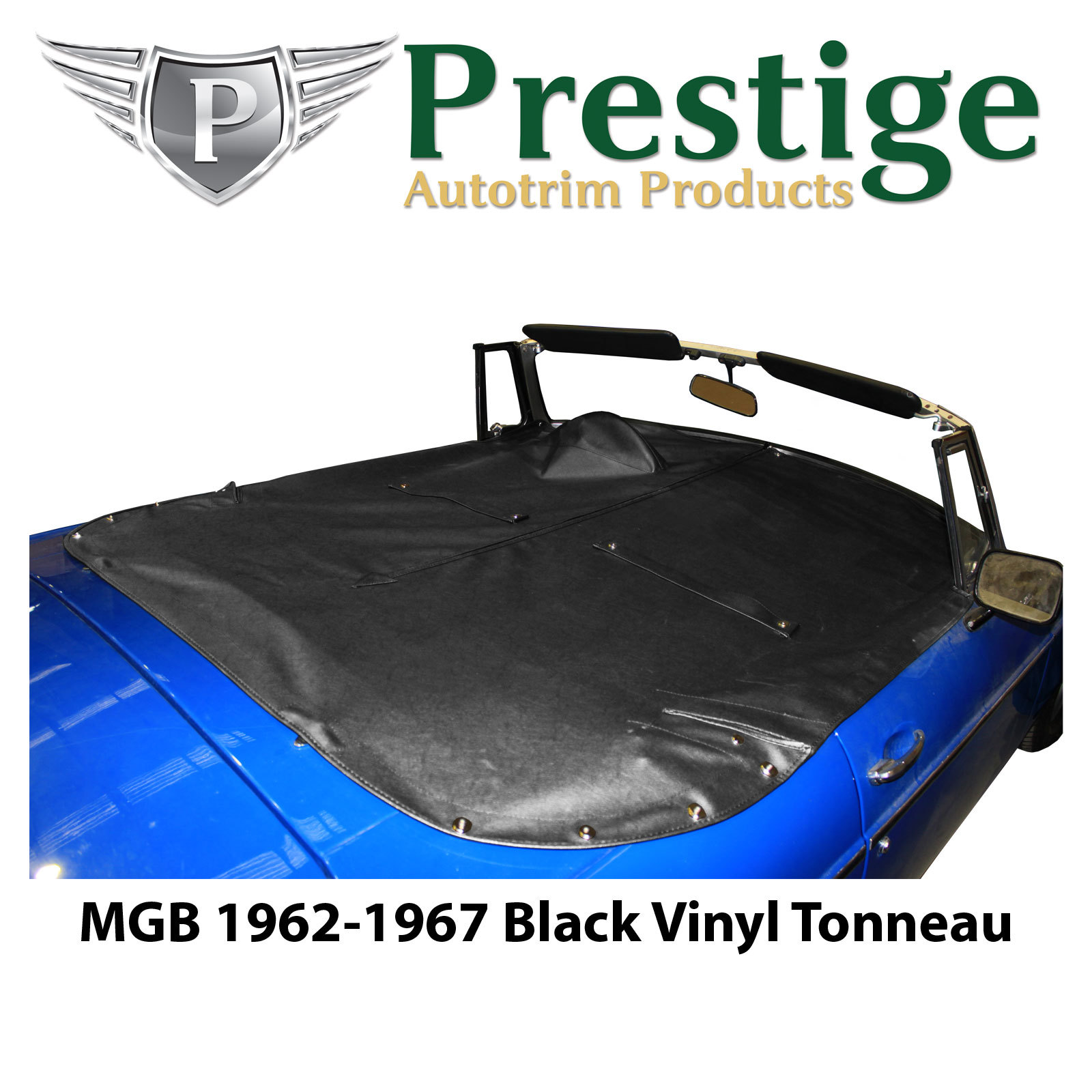 MGB Tonneau Cover Black Vinyl without Headrest Pockets 1962-1967 | eBay