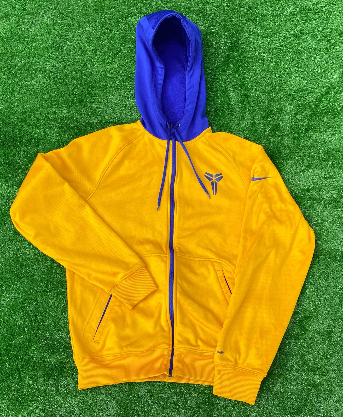 Kobe Bryant KB24 Nike Therma-Fit Zip Hoodie Yellow Ma… - Gem