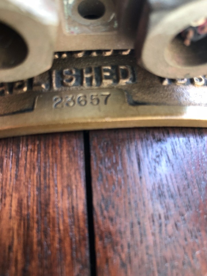 ANTIQUE A. LIETZ MAHOGANY BRASS 45" SHIPS BINNACLE, NEPTUN COMPASS ...