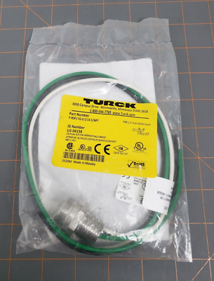 Turck P-RSFV 45-0.5/14.5/NPT MiniFast Receptacle Cordset, U2-04158 ...