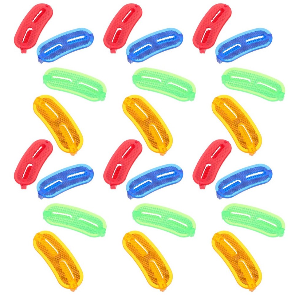 24pcs Bike Wheel Reflectors For Night Riding - Mountain & Road Bicycle ...