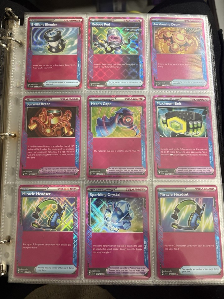 Pokemon ACE SPEC Trainer 43 NM Card Binder Lot Collection W/ Trolley ...
