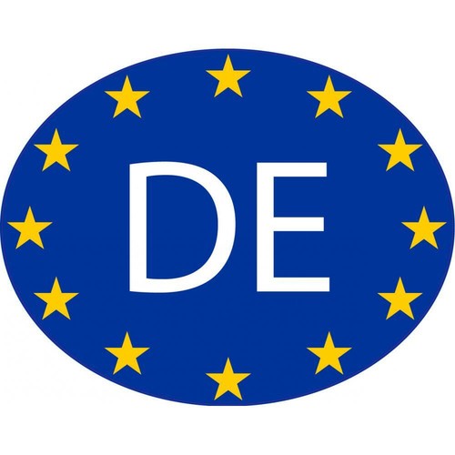 Allemagne Deutschland Germany DE vignette pays autocollant drapeau EU ...