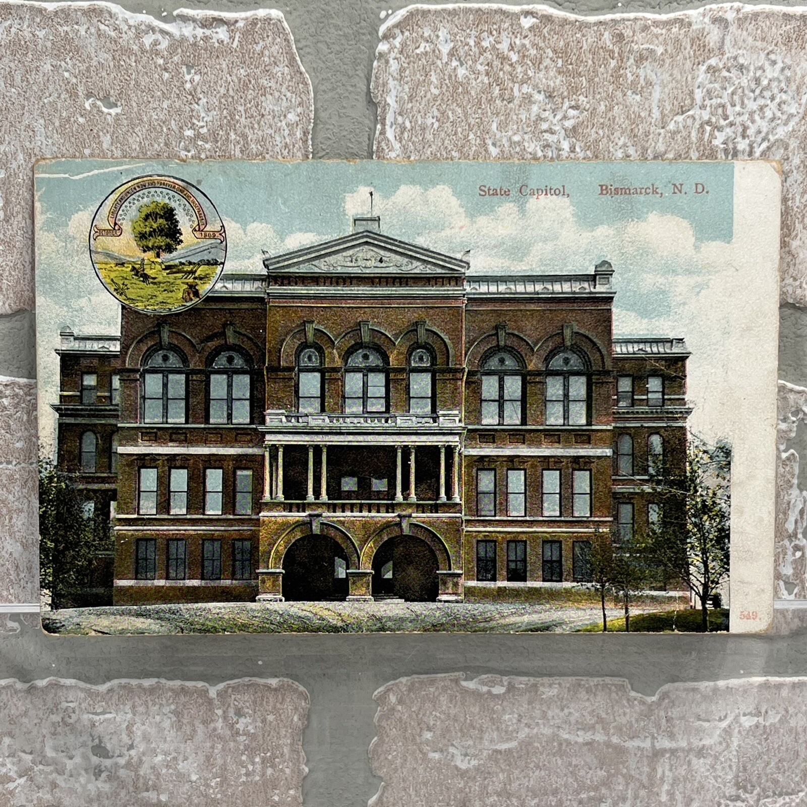Vintage Bismarck, ND Postcard State Capitol Building North Dakota C.E ...