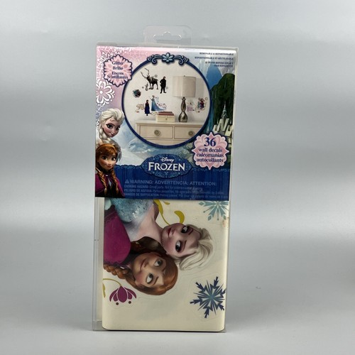 Disney Frozen 36 Wall Decals Removable Repositionable Glitter Elsa Anna ...
