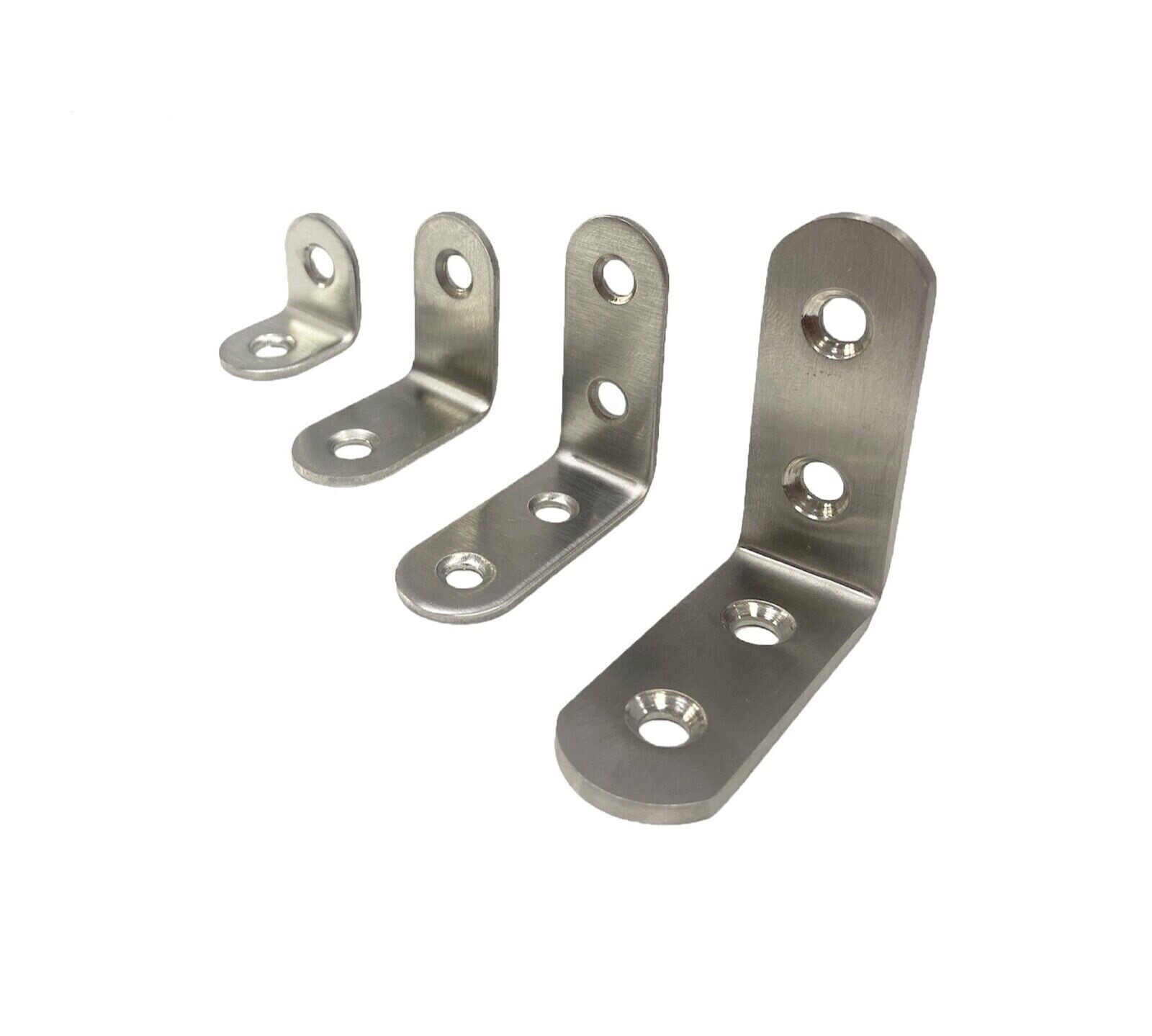 Corner Braces Brackets Right Angle L shape Stainless Steel Brace ...