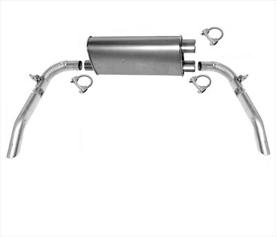 Fits For 84-97 Chevrolet Camaro Dual Outlet Rear Muffler & Tail Pipes ...