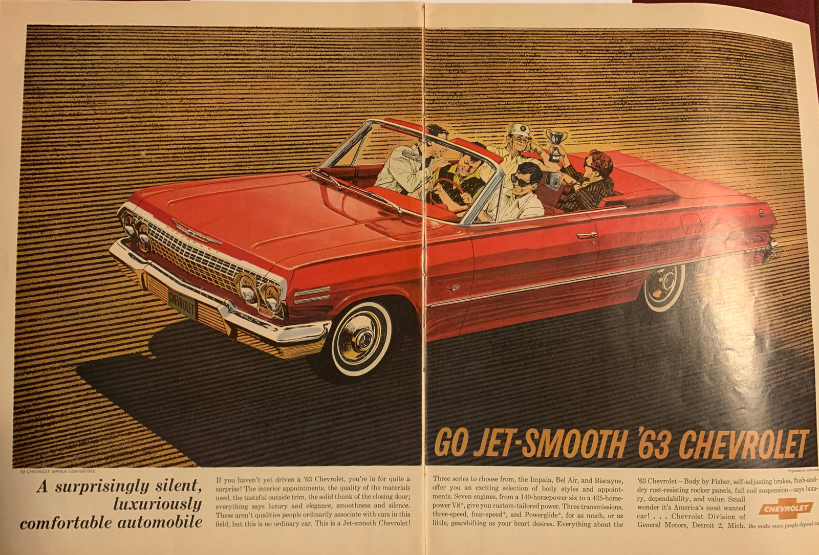 1968 Vintage Chevrolet trucks print ad. Go Jet Smooth '63 Chevrolet | eBay