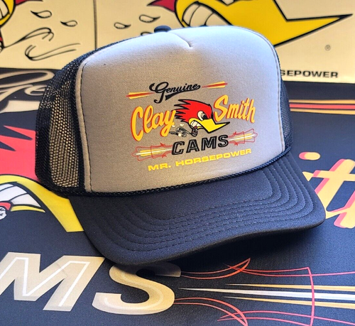 Clay Smith Cams MR HORSEPOWER vtg style TRUCKER HAT snapback Hot Rod ...